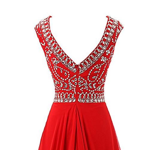 Prom Gowns Cap Sleeves Beaded Prom Evening Gown Prom Dresses On Luulla